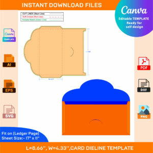 Seed Packet, Dieline Template, SVG, EPS, PDF,DXF, Ai, PNG, JPEG ...