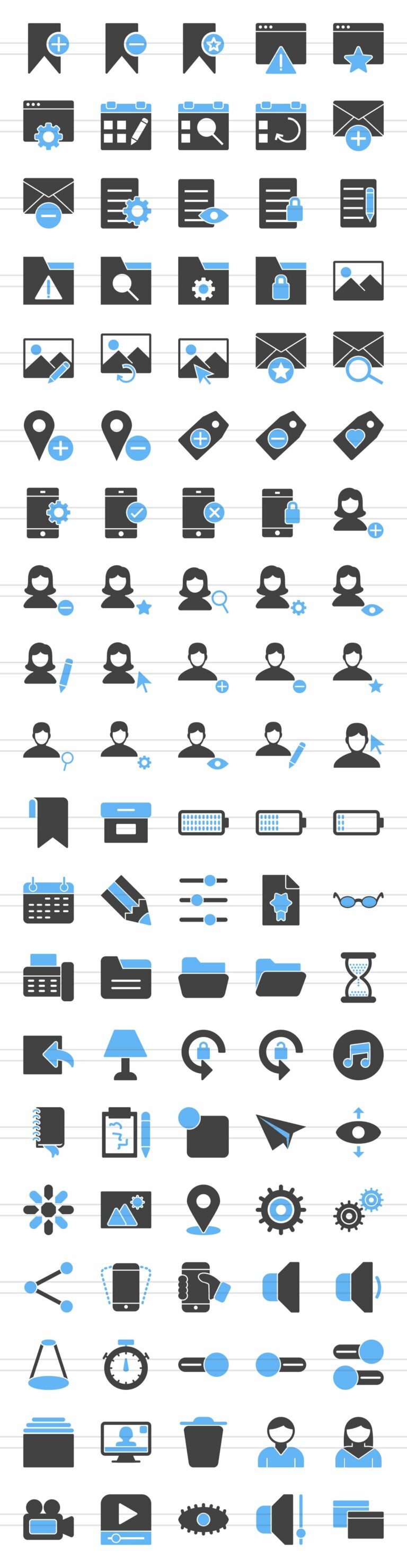 100 App & Web Interface Filled Icons – MasterBundles