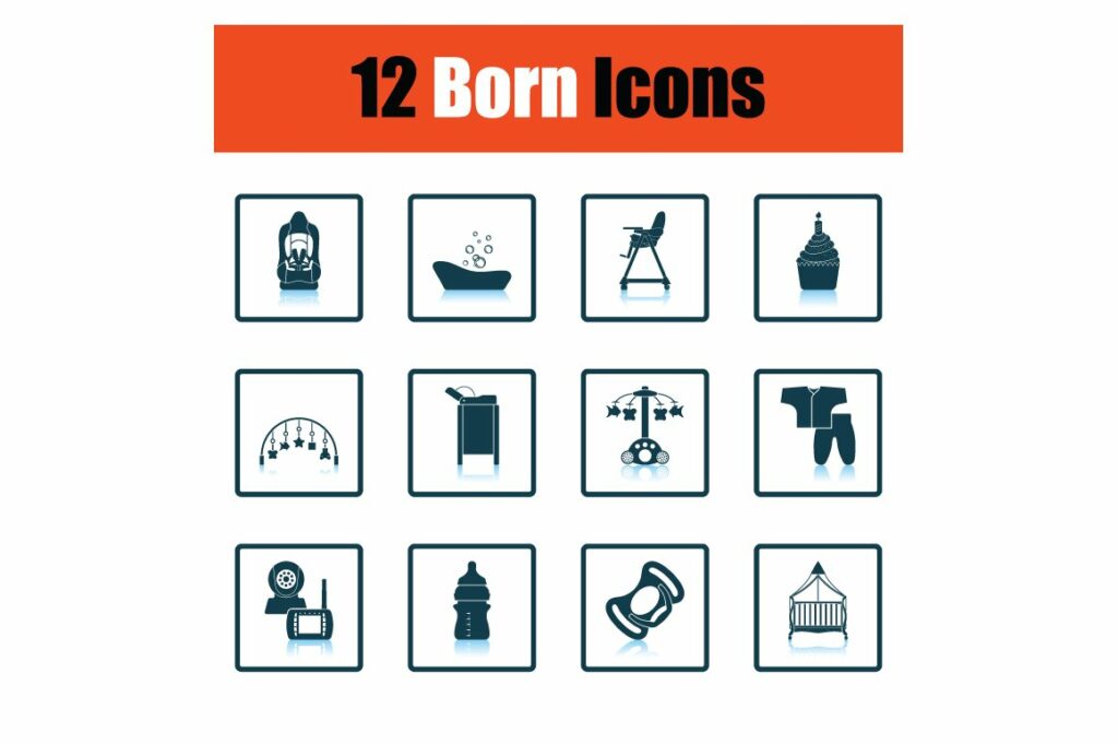 Set of born icons – MasterBundles