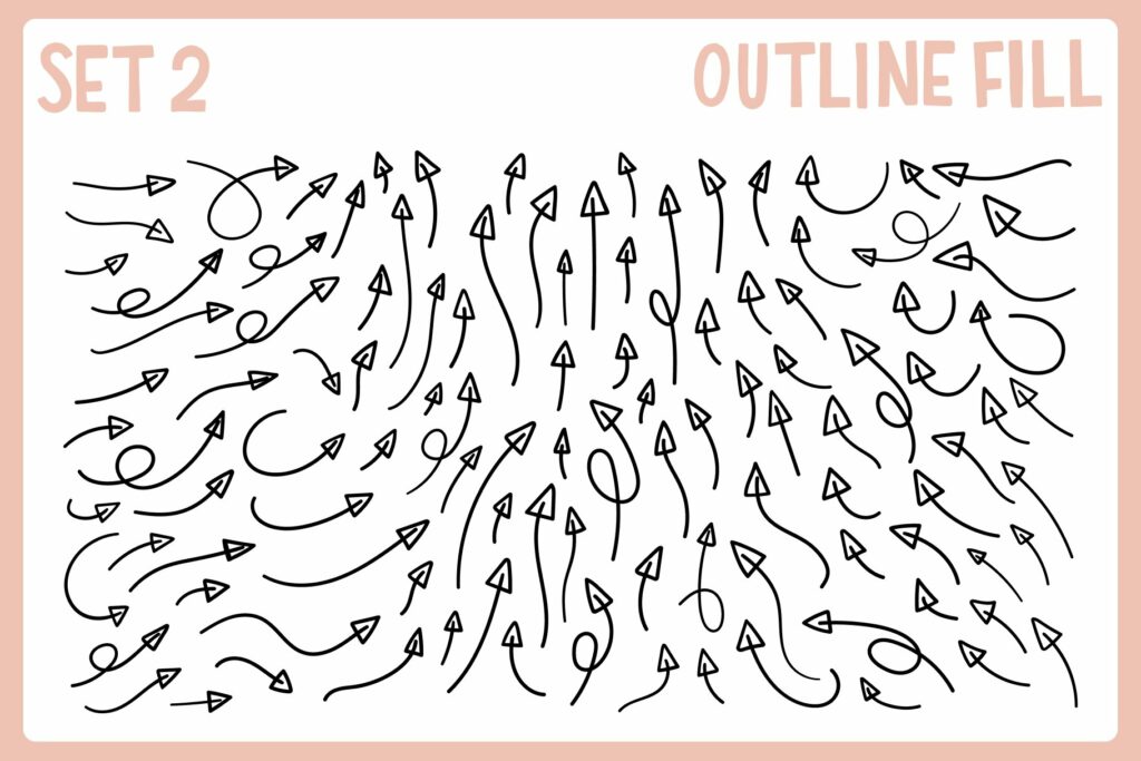 Hand Drawn Arrows Vector Pack – MasterBundles