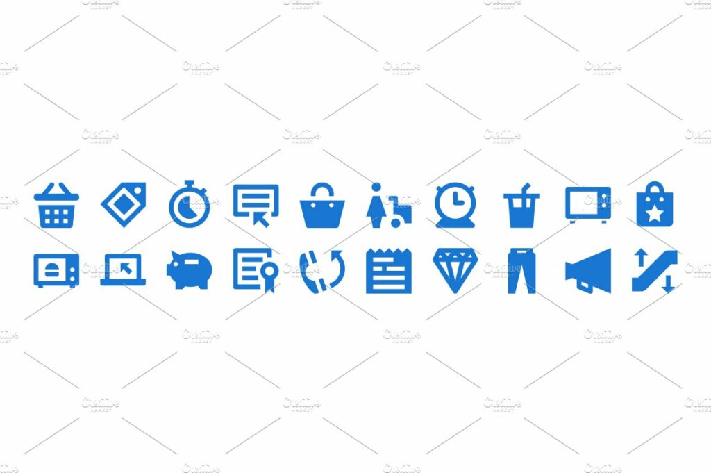 125+ Shopping and Retail Icons Set – MasterBundles
