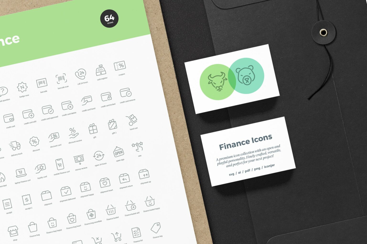 Finance Icons — Pixi Line – MasterBundles