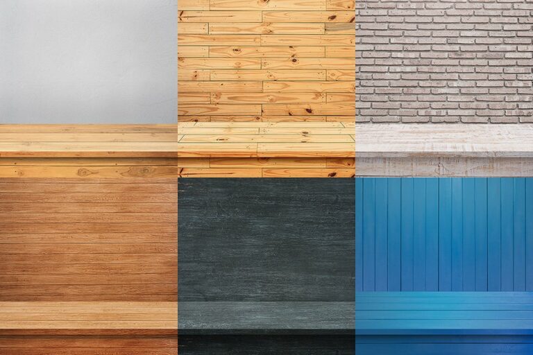 100 Realistic Shelves on Wall. Set 1 – MasterBundles