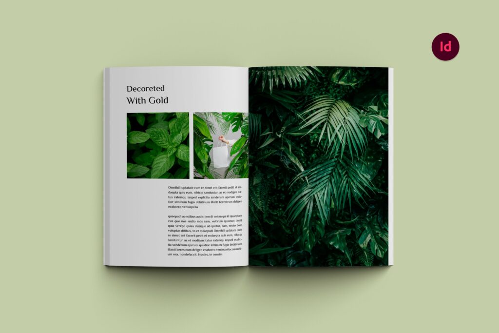 Natural Magazine Template – MasterBundles