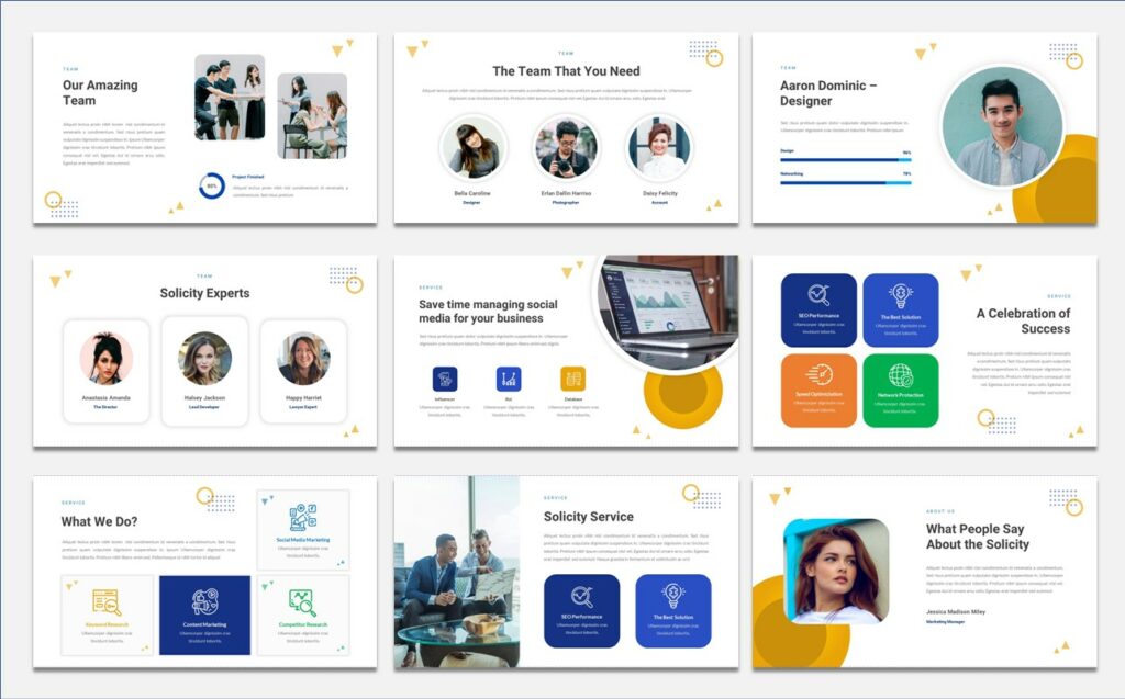 Solicity - Social Media Marketing Keynote Presentation Template ...