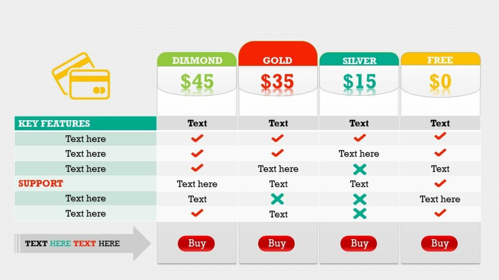 Pricing Tables 2 PowerPoint Template – MasterBundles