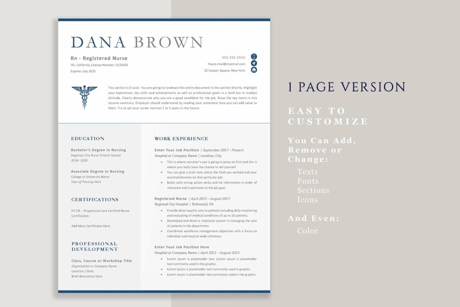 Nurse practitioner resume template – MasterBundles
