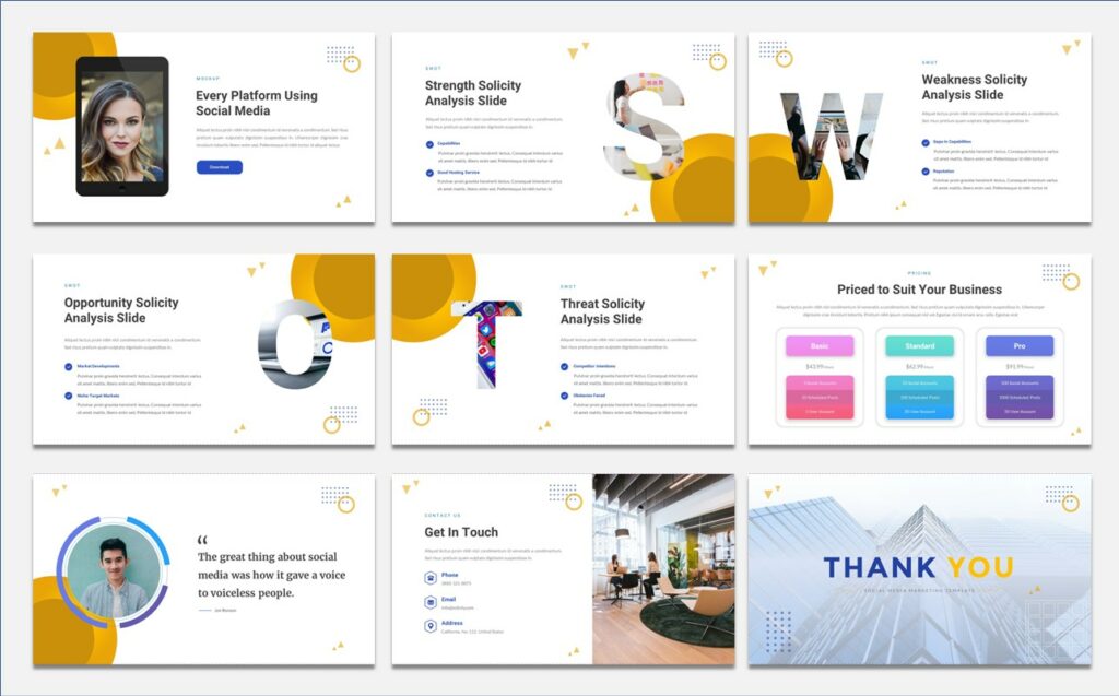Solicity- Social Media Marketing Google Slides Presentation Template ...