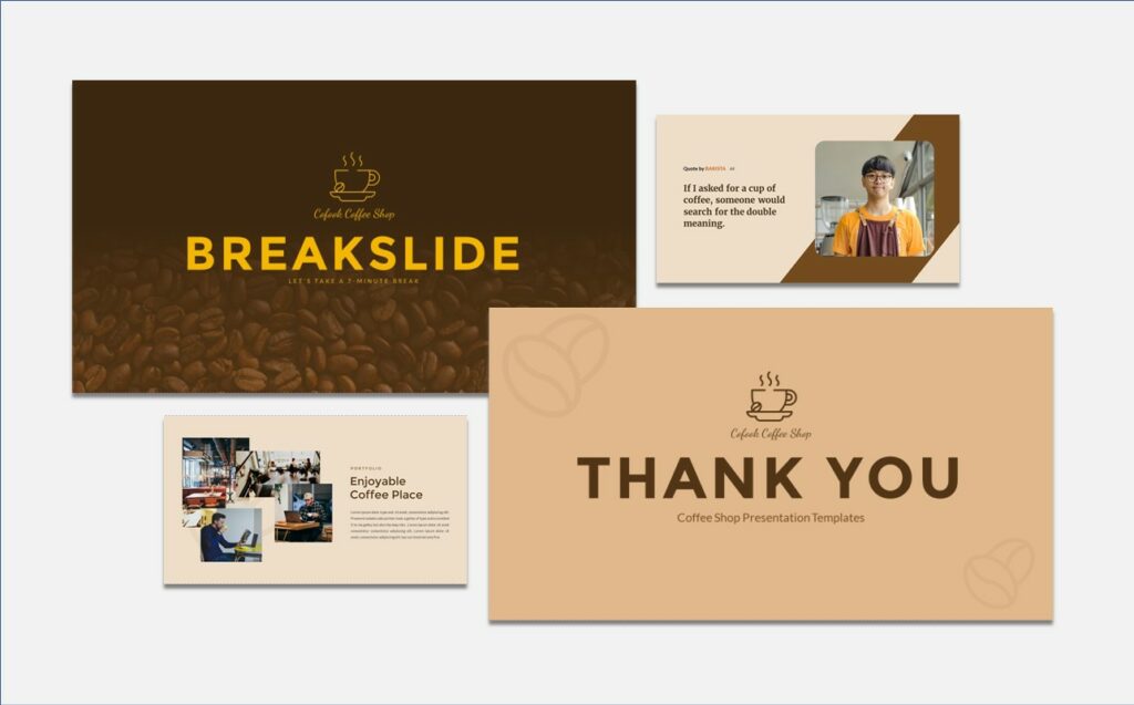 Cofook - Coffee Shop Presentation Google Slides Templates - MasterBundles