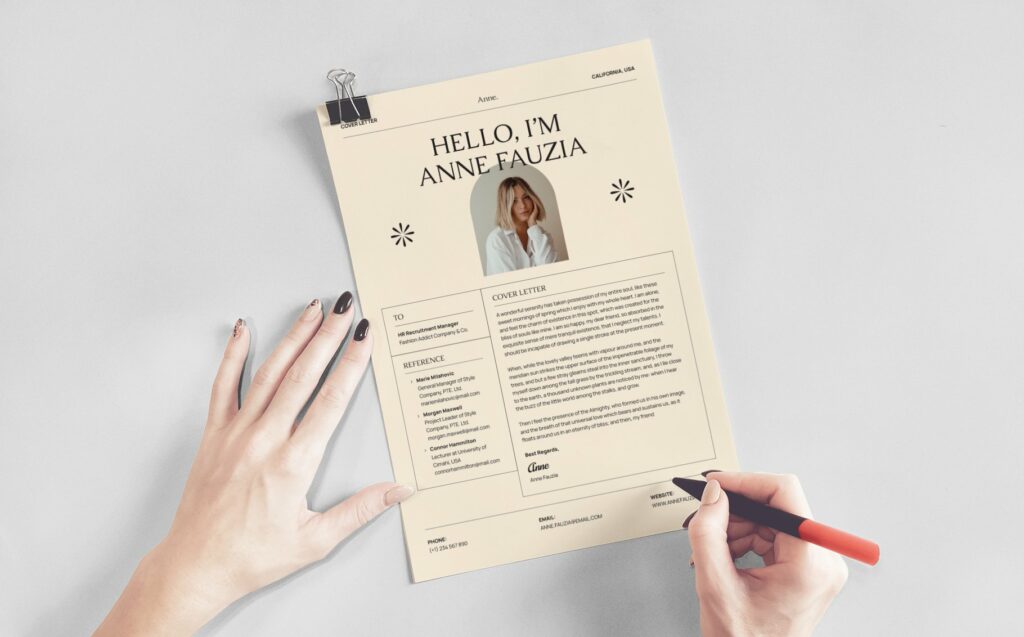 CV Resume Template - Vintage – MasterBundles