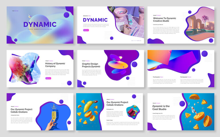 Dynamic - Creative Business Presentation PowerPoint Template ...