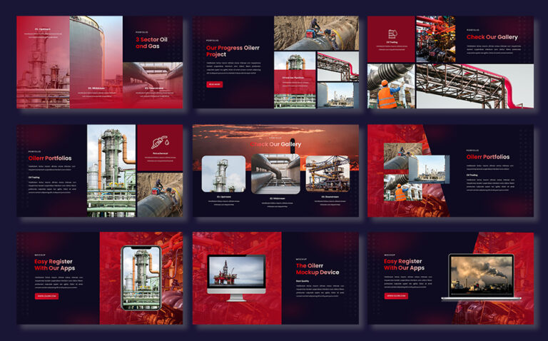 Oilerr-Oil and Gas Industry Presentation PowerPoint Template ...