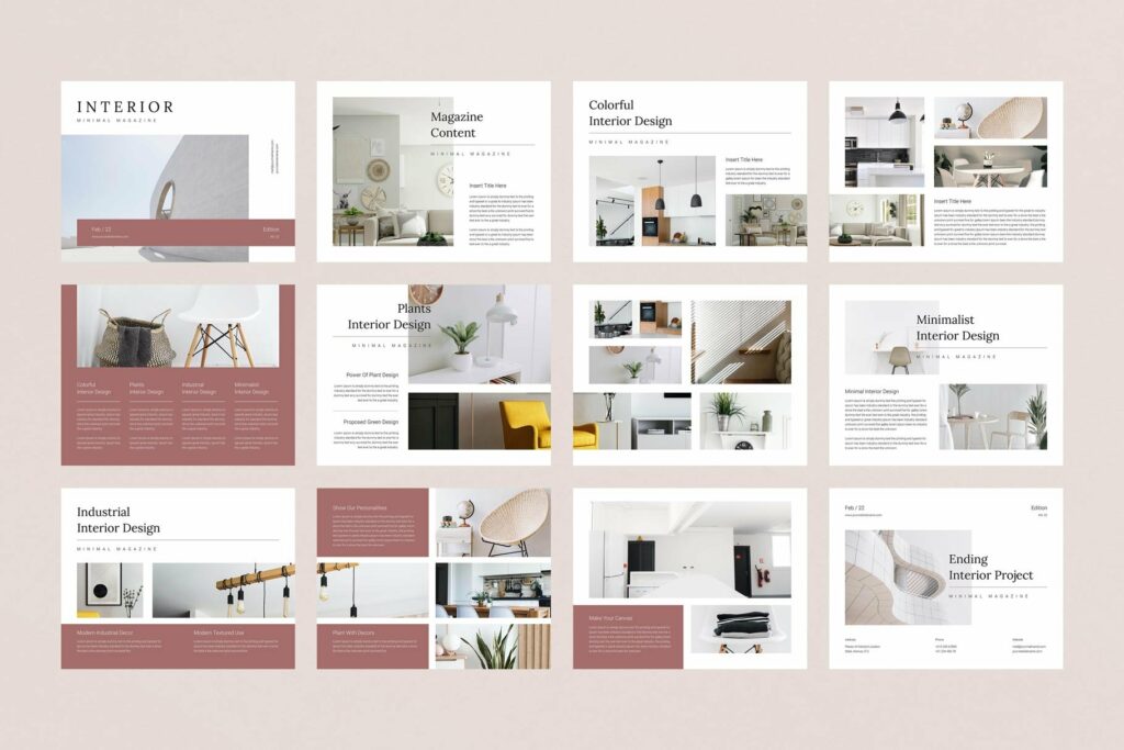 Interior Magazine Template Landscape – MasterBundles