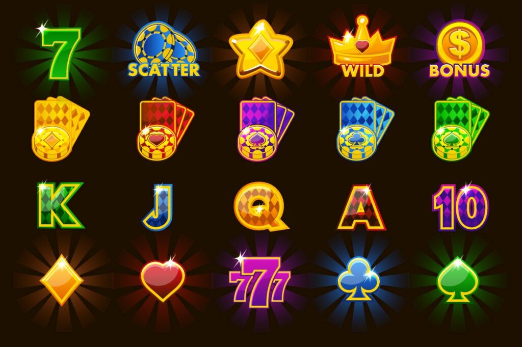 Set gaming icons for slot machines – MasterBundles