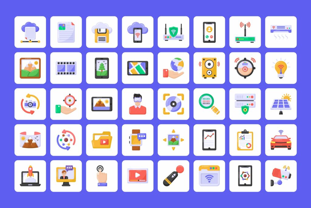 Smart Technology Icons - Vector icon – MasterBundles