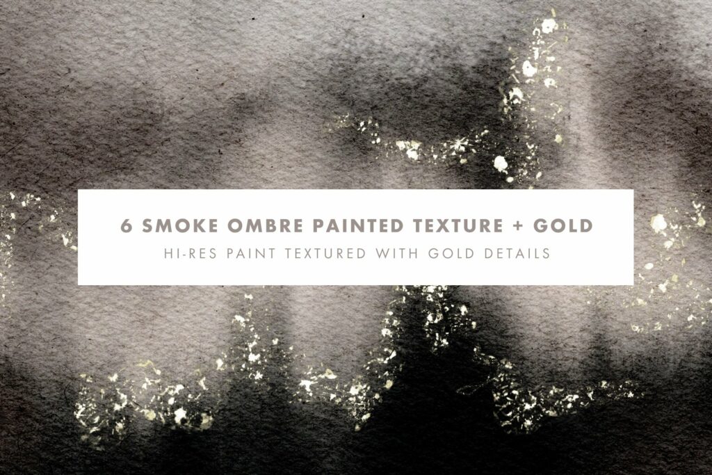 Smoke Ombre + Gold Paint Backgrounds – MasterBundles