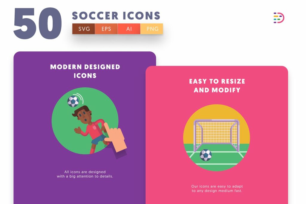 50 Soccer Icons – MasterBundles