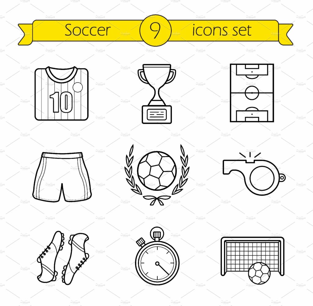 Soccer icons. Vector – MasterBundles