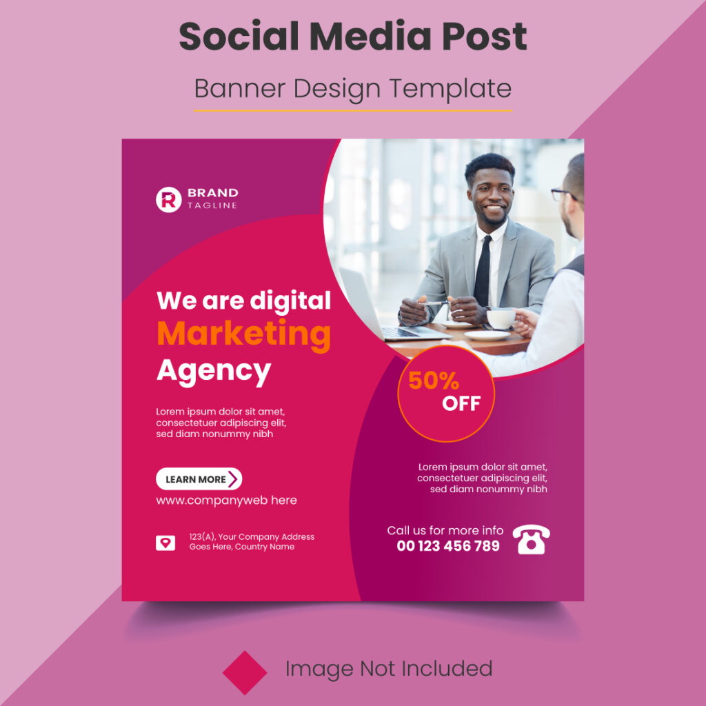 Corporate Digital Marketing Social Media Post Template Design ...