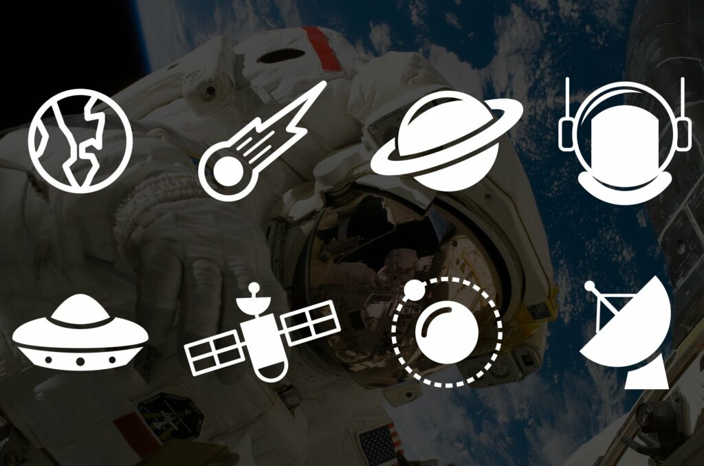 Space Icons - Set of 16 Vectors – MasterBundles