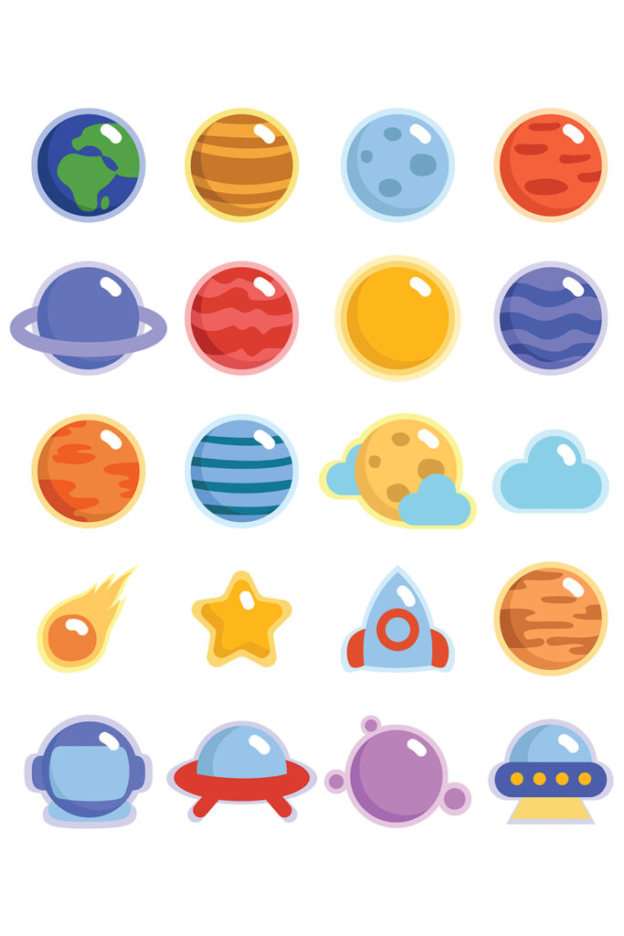 20 Space Icons Set – MasterBundles
