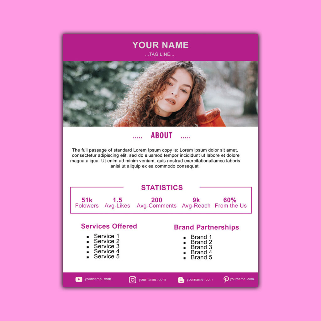 Speaker sheet design template - MasterBundles