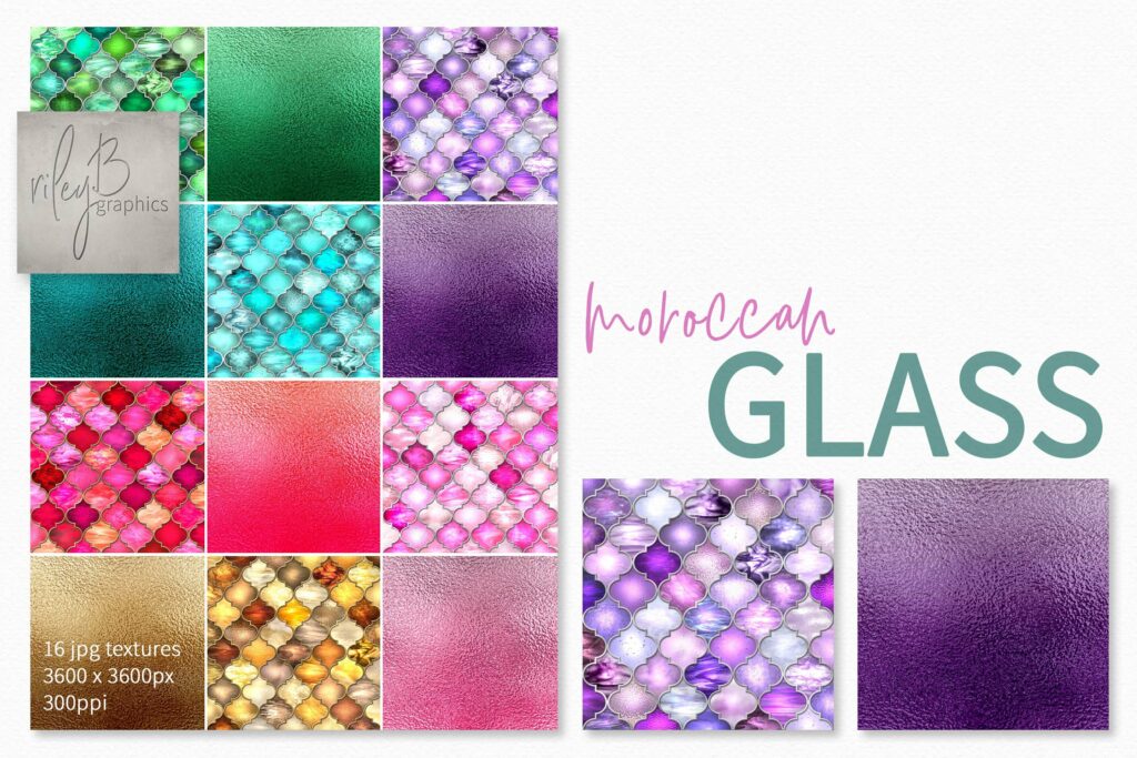 Moroccan Glass Textures – MasterBundles