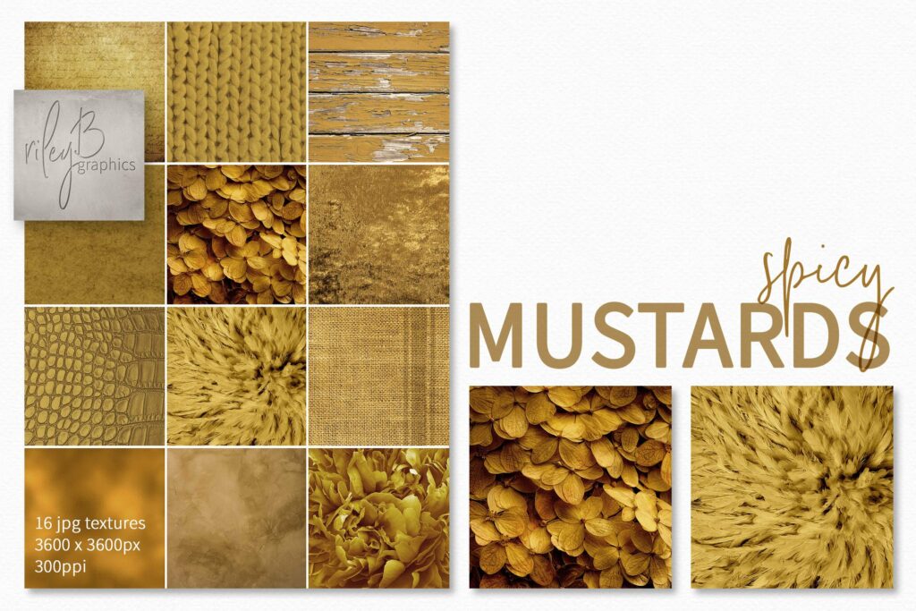 Spicy Mustard Textures – MasterBundles