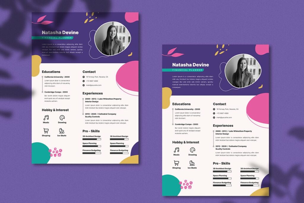 Financial Planner CV Resume – MasterBundles