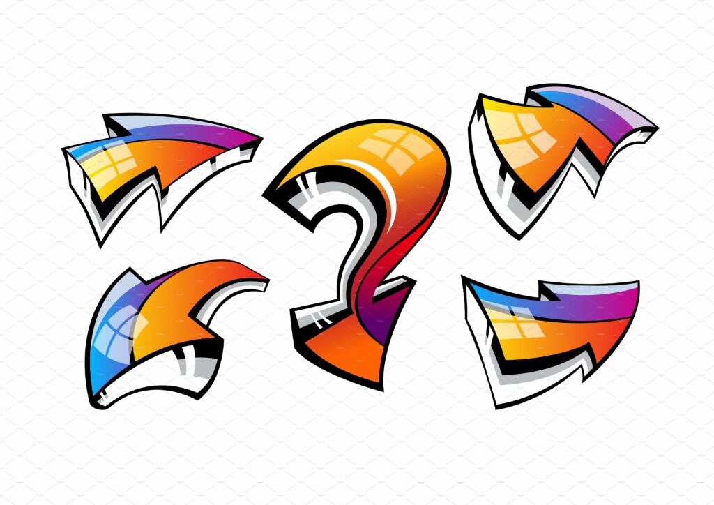 Art glossy arrow – MasterBundles