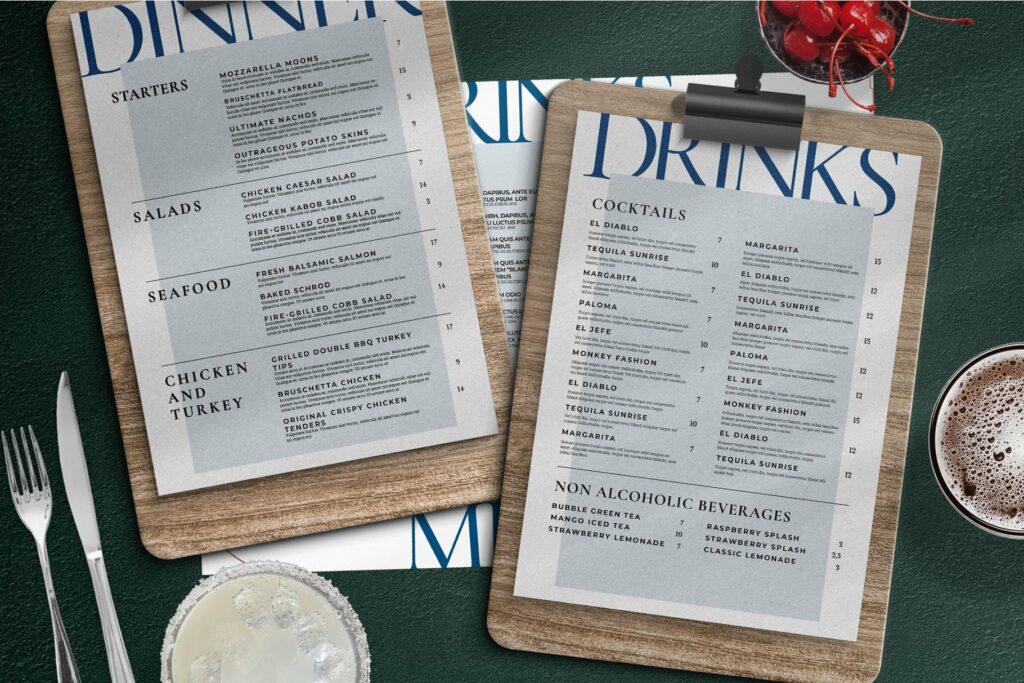 Stylish Menu Template – MasterBundles