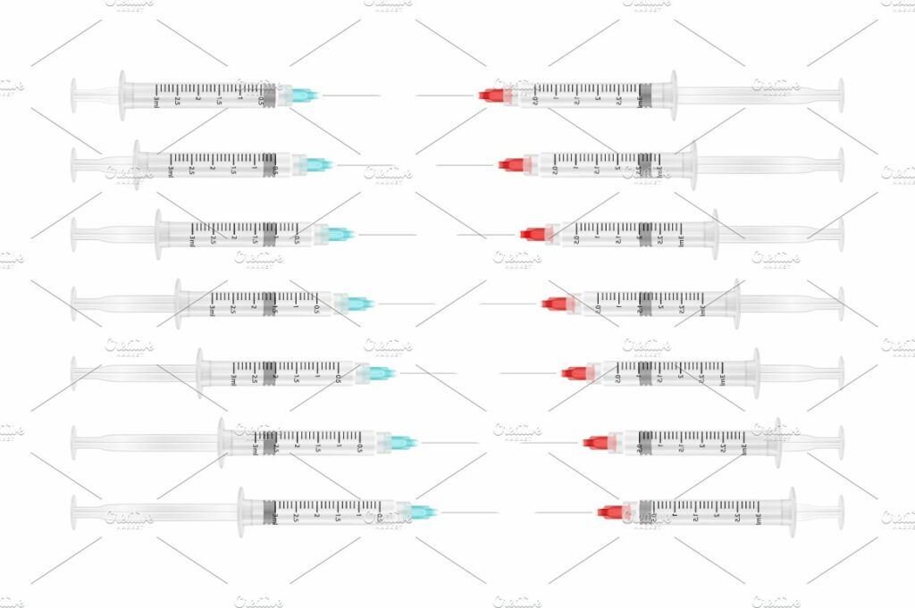 Syringe. Vector set. – MasterBundles