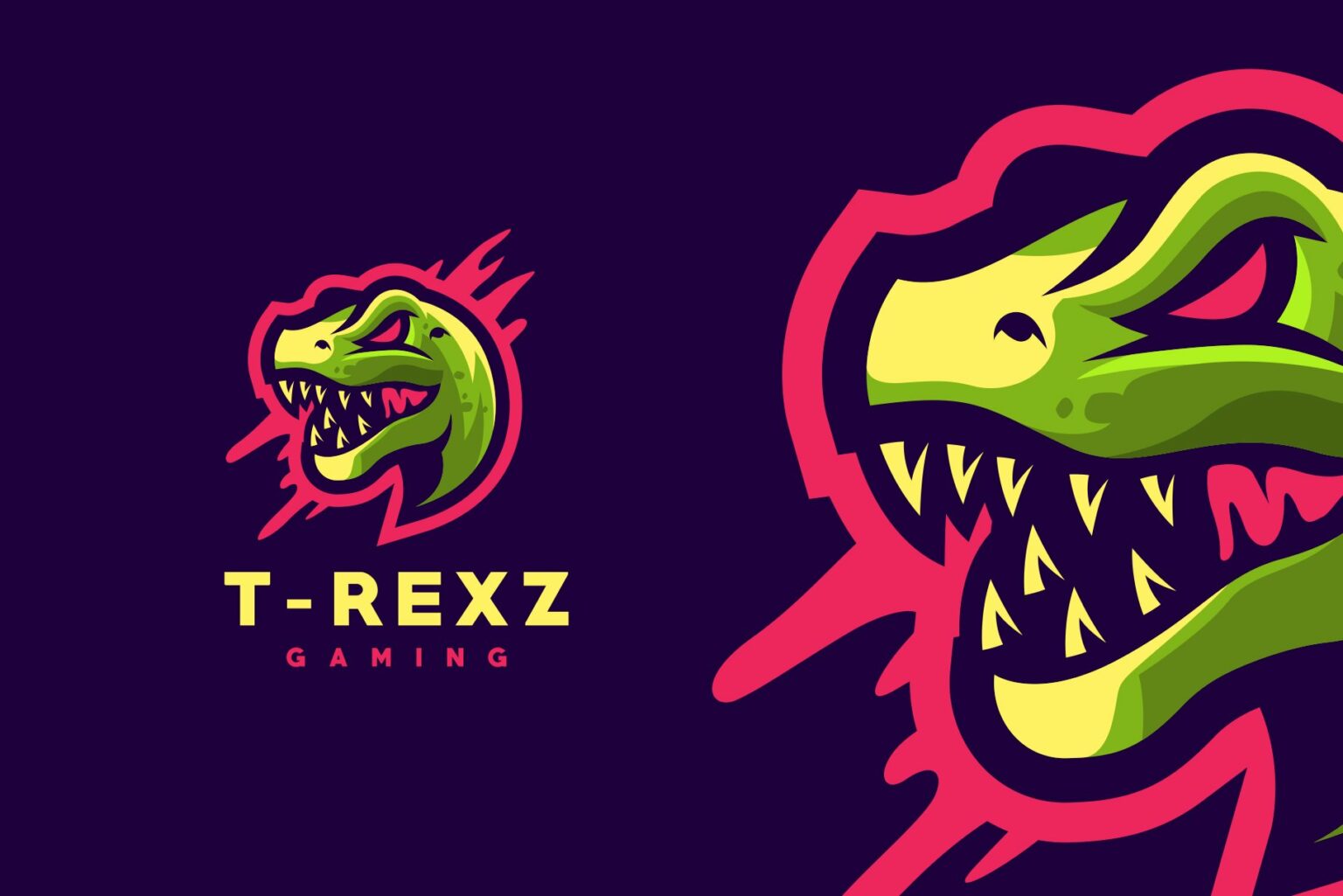 T-rex Gaming Logo – MasterBundles