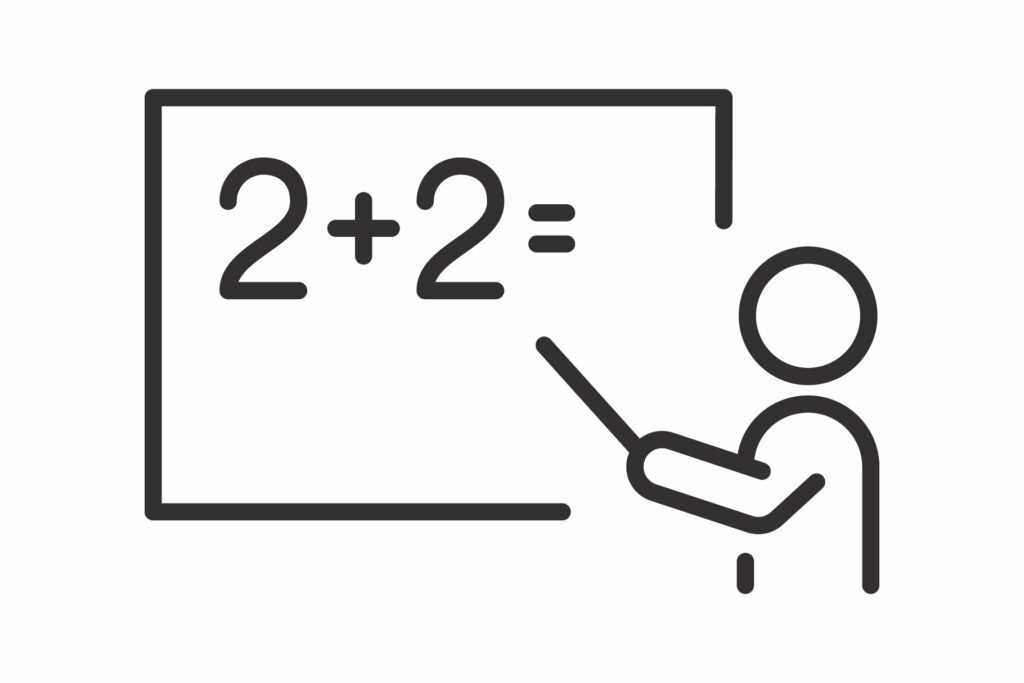 teaching math icon – MasterBundles