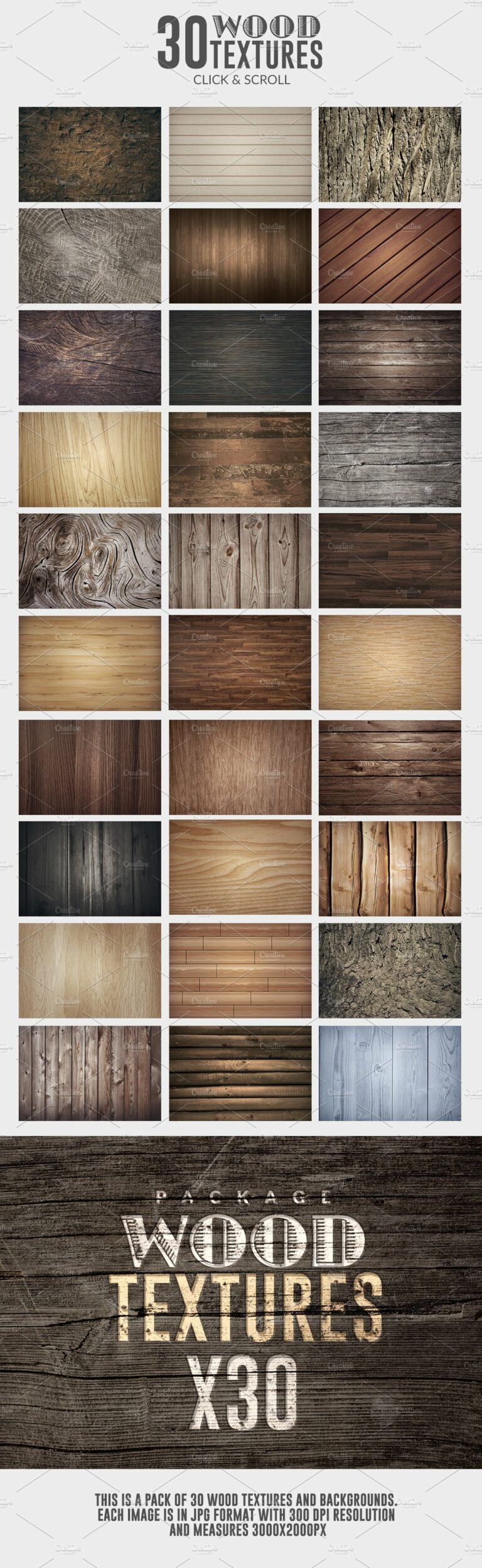 30 Wood Textures | Pack – MasterBundles