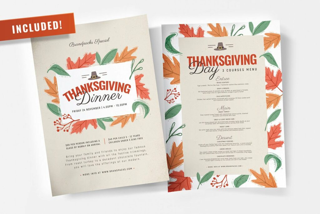 Thanksgiving Flyer / Poster Bundle – MasterBundles