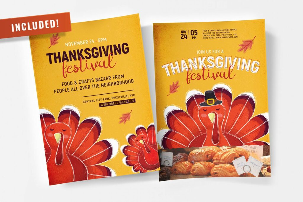 Thanksgiving Flyer / Poster Bundle – MasterBundles