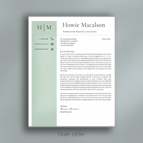 Resume Template With Logos – MasterBundles