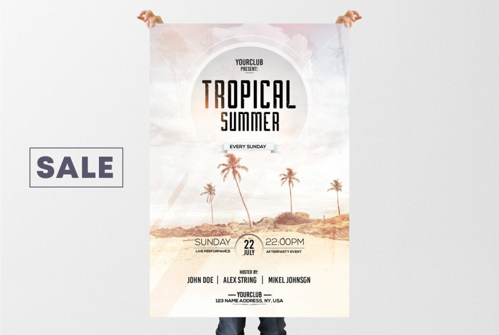 Tropical Summer - PSD Flyer Template – MasterBundles