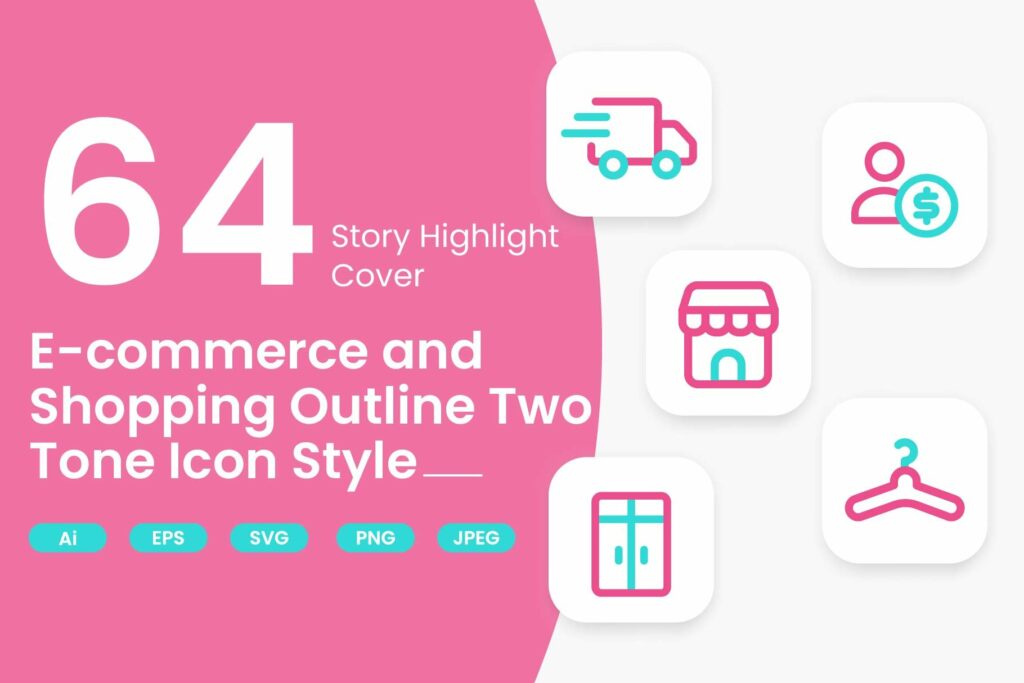 E-commerce and Shopping Two Tone – MasterBundles