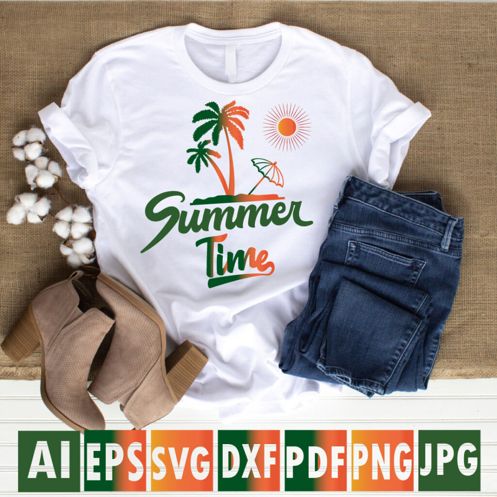 United States Summer Time hi-res T Shirt Design - MasterBundles