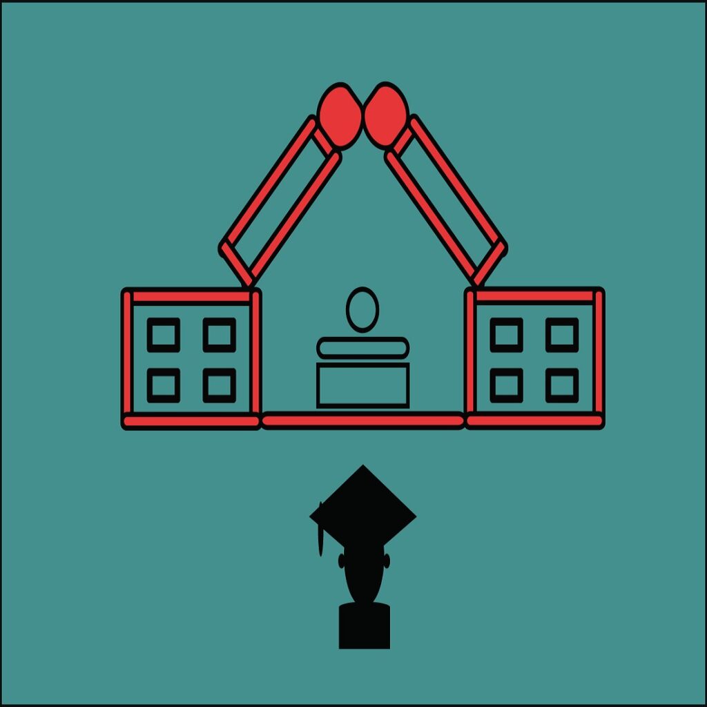 University selection concept icon – MasterBundles