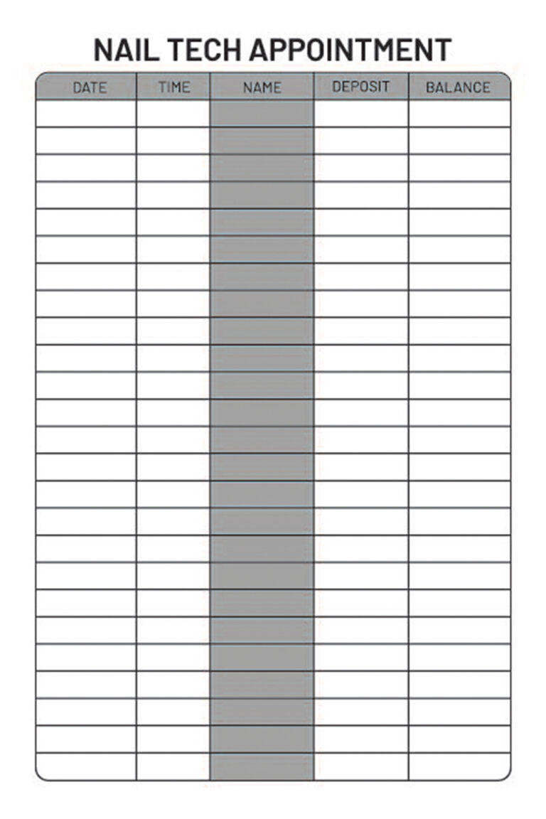 2023 Nail Tech Appointment Log Book - KDP Interior - MasterBundles