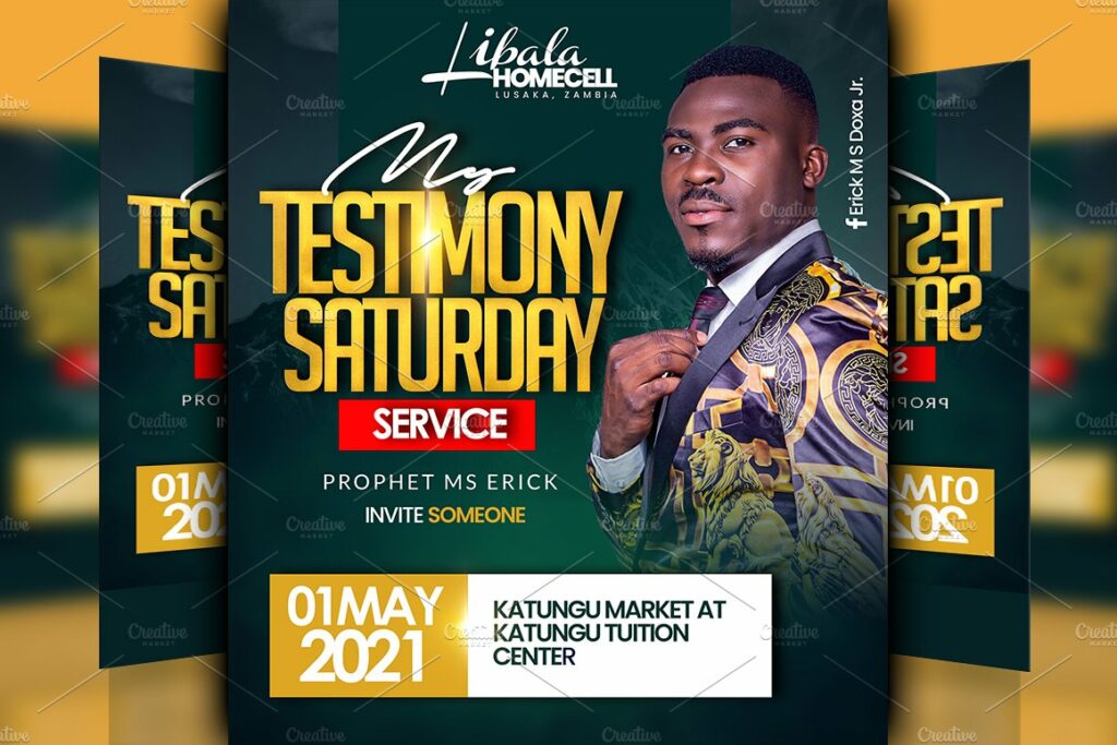 Church flyer ( Psd file template ) – MasterBundles