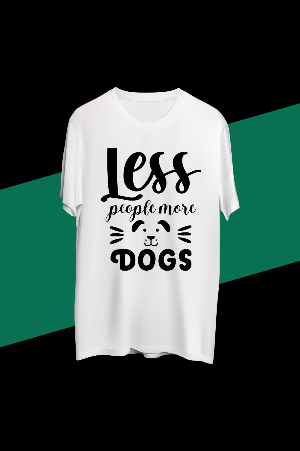 Less people more dogs T-shirt design - MasterBundles
