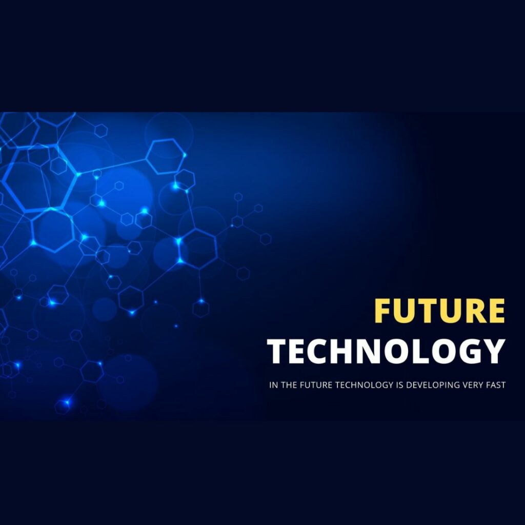 Blue and Yellow Professional Future Technology Presentation - MasterBundles