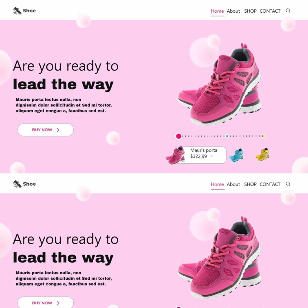 Shoes Store Landing Page - MasterBundles