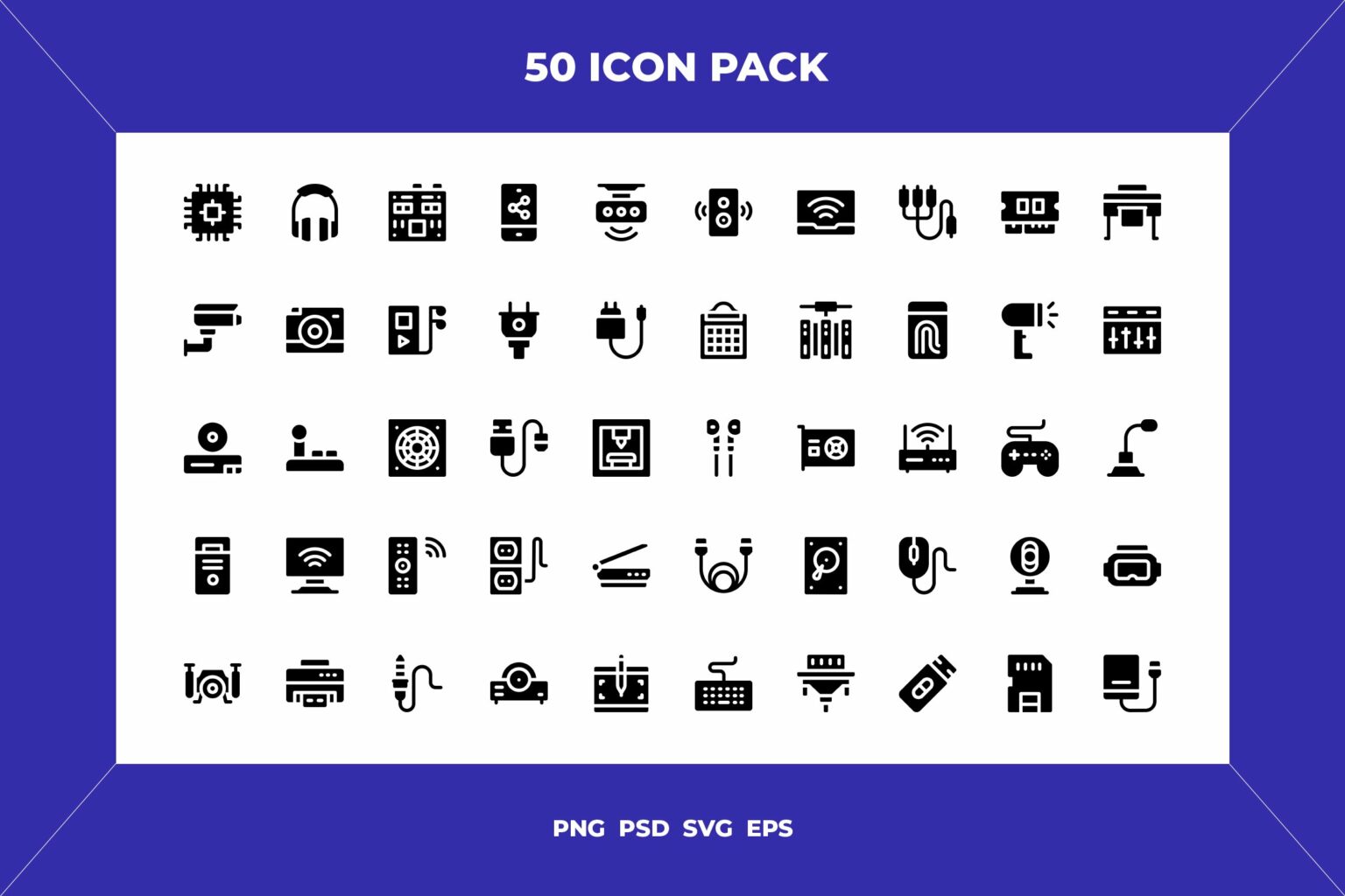 Computer peripherals icons – MasterBundles