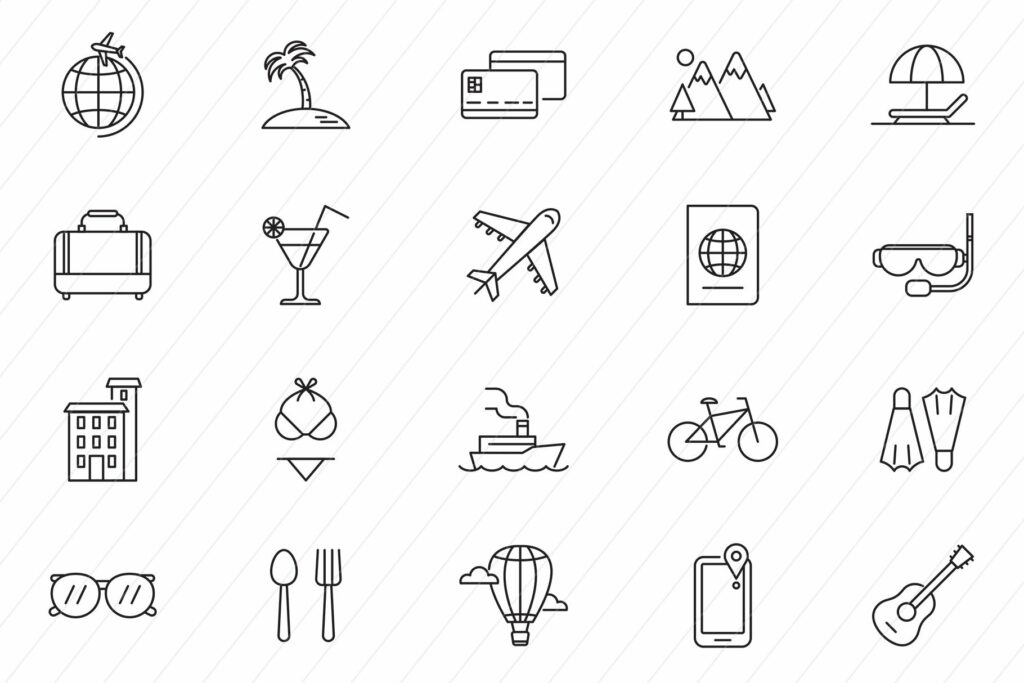 Vacation Icons – MasterBundles