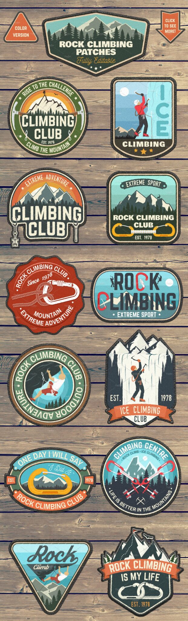 Outdoor Adventure Patches/Badges – MasterBundles